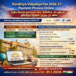 Kendriya Vidyalaya Fee 2026-27: Payment Process Online | KVSBA